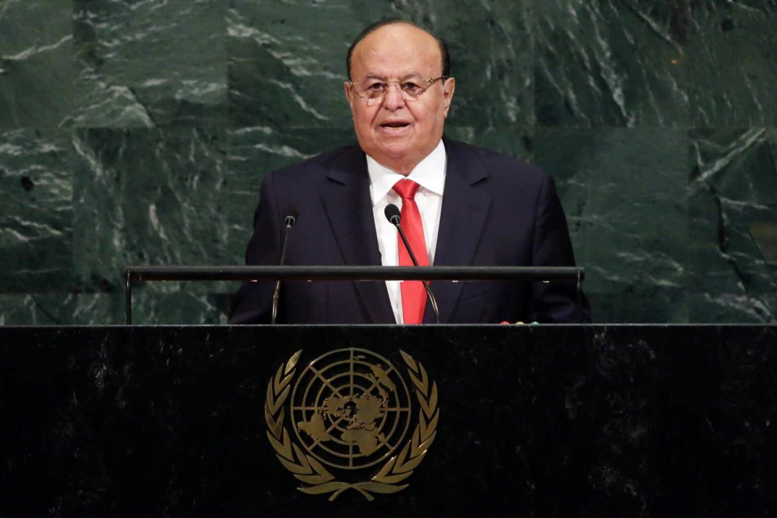 L'ancien président du Yémen Abdrabbuh Mansour Hadi, qui gouvernait ...